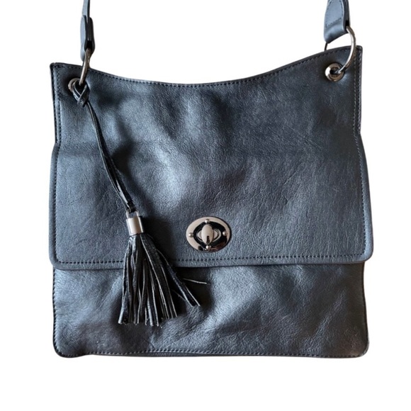 RACHEL Rachel Roy | Bags | Rachel Roy Black Leather Accordion Crossbody ...